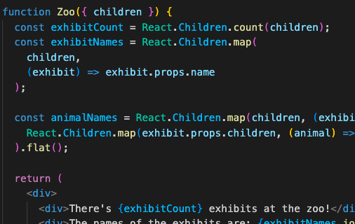 Declaratively configuring things in React